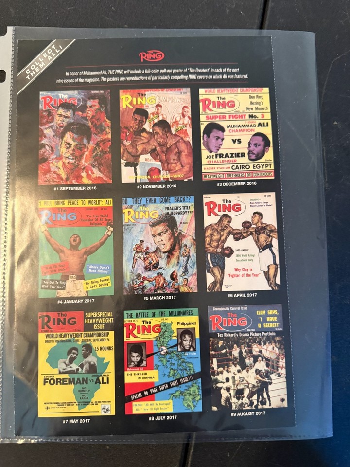 Poster from 1970 The Ring Magazine-Cassius Clay Joe Frazier Muhammad ...