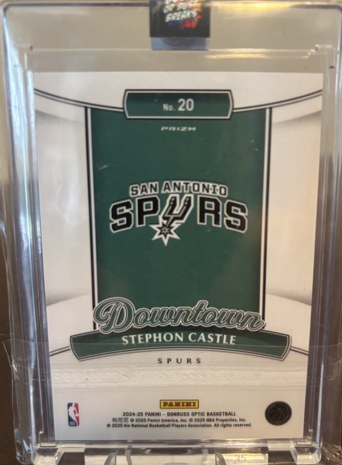 2024-25 Donruss Optic STEPHON CASTLE RC Rookie DOWNTOWN # 20 Case Hit ...