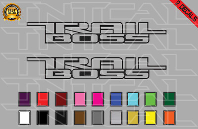 TRAIL BOSS Decal Set Fits: 2019-2022 Chevy Silverado GM Truck Vinyl ...