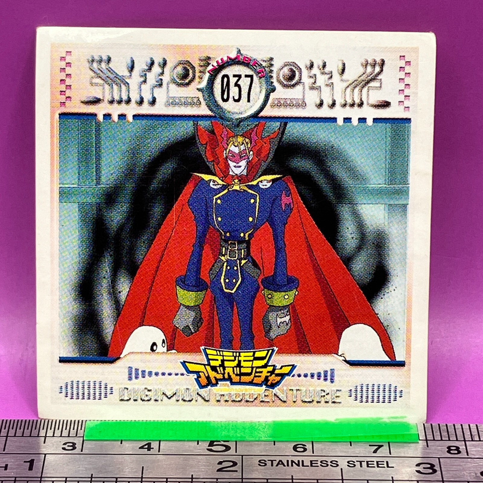 Myotismon 037 Digimon Adventure Seal Sticker AMADA TCG Vintage Japanese ...