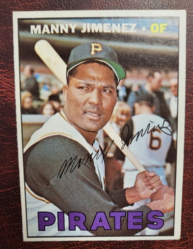 1967 TOPPS HIGH NUMBER #586 MANNY JIMENEZ PIRATES BASEBALL CARD RARE ...