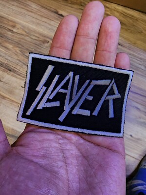 Slayer Band Patch Heavy Thrash Metal Rock Goth Embroidered Iron On ...