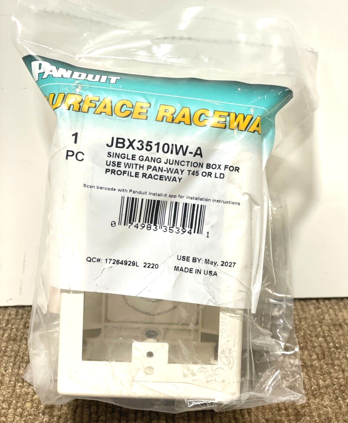 Panduit Single Gang Box JBX3510IW-A ️️ ️️ New In Open Box! | eBay