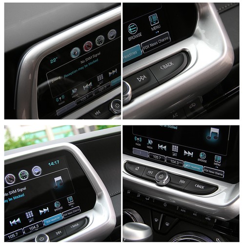 8 Inch Chrome GPS Navigation Panel Frame Trim Cover For Chevrolet ...