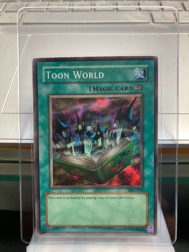 Vintage YuGiOh Magic Ruler Toon World MRL-076 Super Rare Unlimited ...