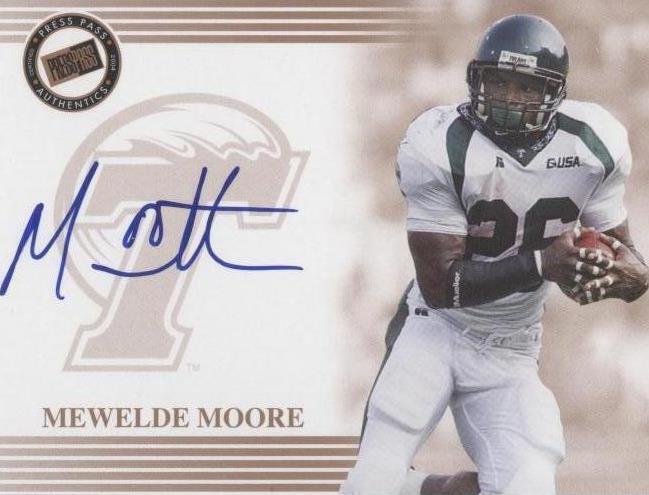 2004 Press Pass - Autographs Mewelde Moore Bronze (AU, RC) for sale ...