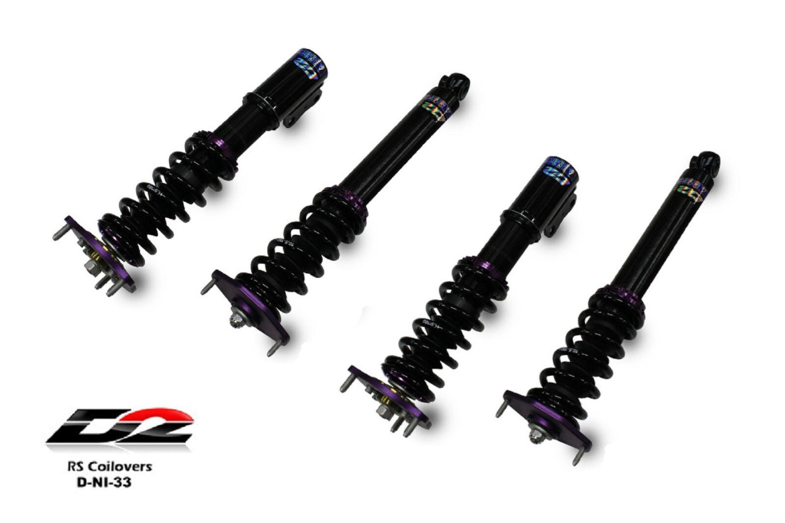 D2 Racing RS Coilovers Adjustable Shocks For 95-98 240SX D-NI-33 | eBay