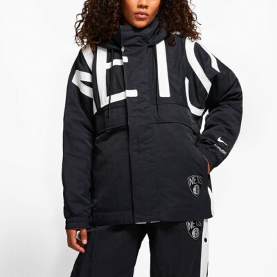 Nike x Ambush NBA Collection Brooklyn Nets Jacket Womens Size L DB8576 ...