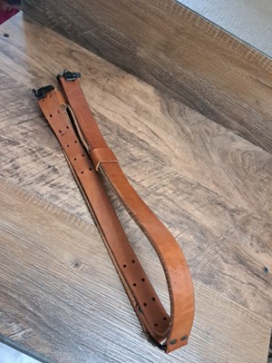 1" Leather Vintage Rifle Sling With Swivels | eBay
