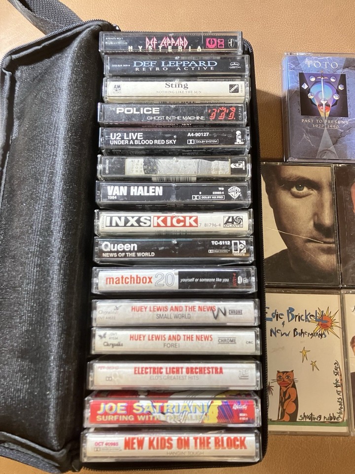 Lot of 20 CLASSIC ROCK Cassette Tapes - Def Leppard, U2,Queen,Sting ...