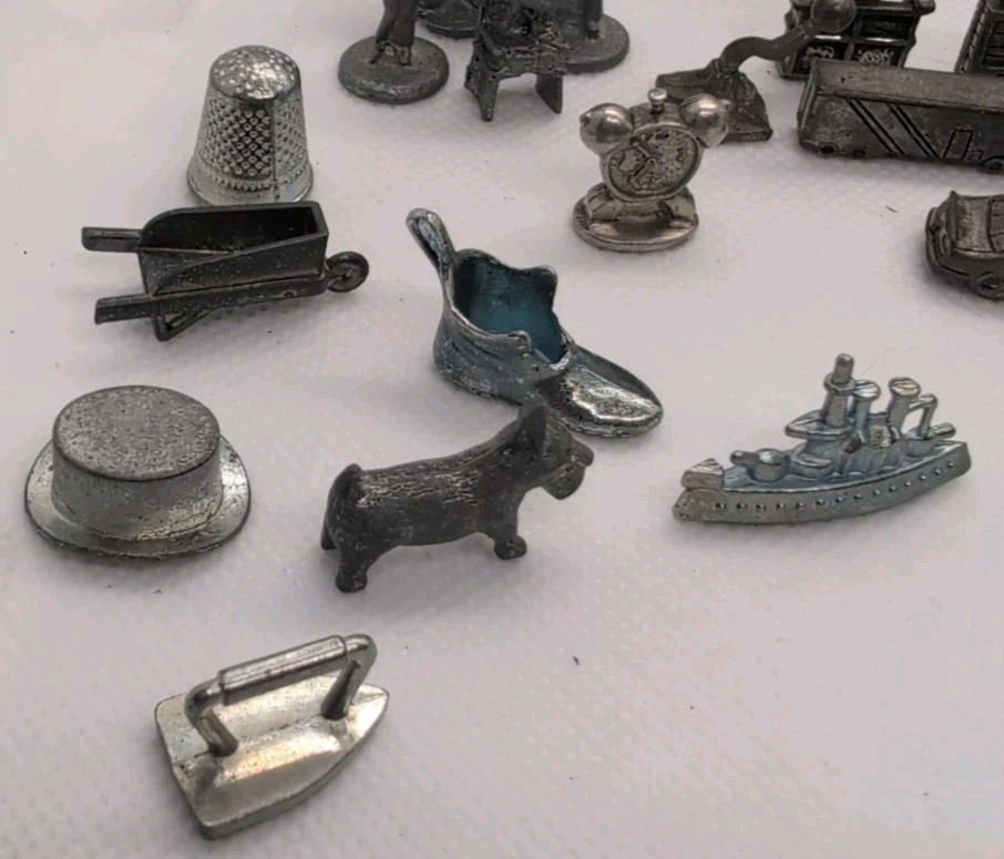 Monopoly Metal Game Pieces Lot of 40 Replacement Tokens | eBay