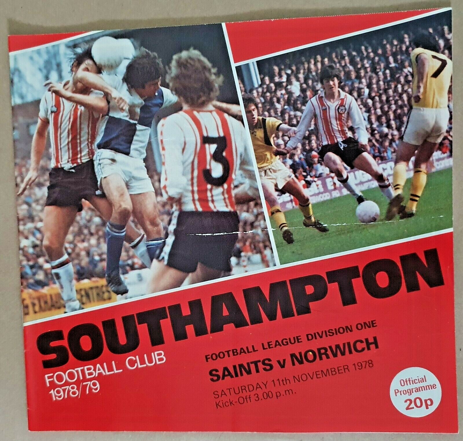 ENGLISH 1st DIVISION Programmes 1978/79 - Select from List - Multi Buy ...