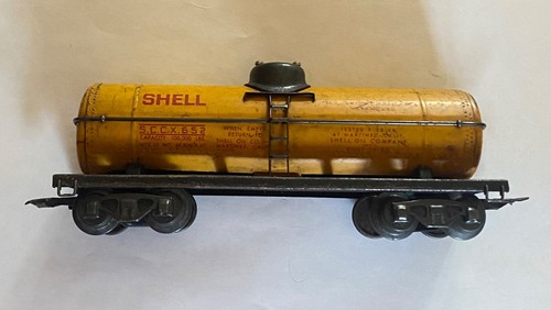 MARX 8 WHEELED 3/16 TIN SHELL TANKER CAR - VERY, VERY GOOD CONDITION | eBay