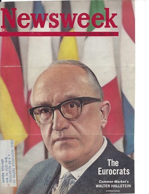 WALTER HALLSTEIN, 1st PRES. OF EUROPEAN ECON. COMM., AUTOGRAPHED ...