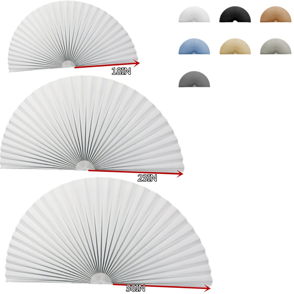 Arch Window Pleated Blind Half Circle Window Shades Cordless Round ...