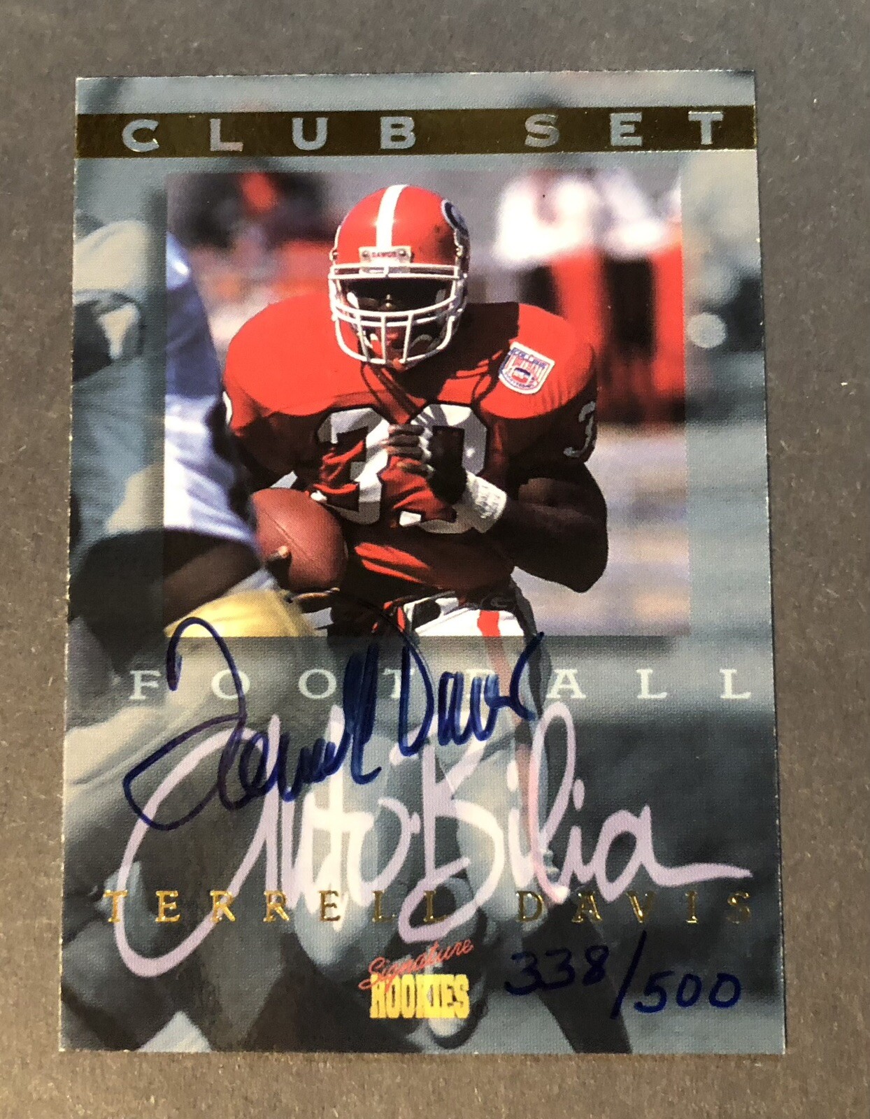 1996 Signature Rookies Autograph Set Eddie George Terrell Davis 5 Card ...