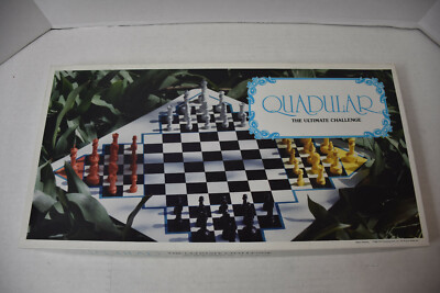 Quadular The Ultimate Challenge Chess Board Game Rare 1st Edition ...