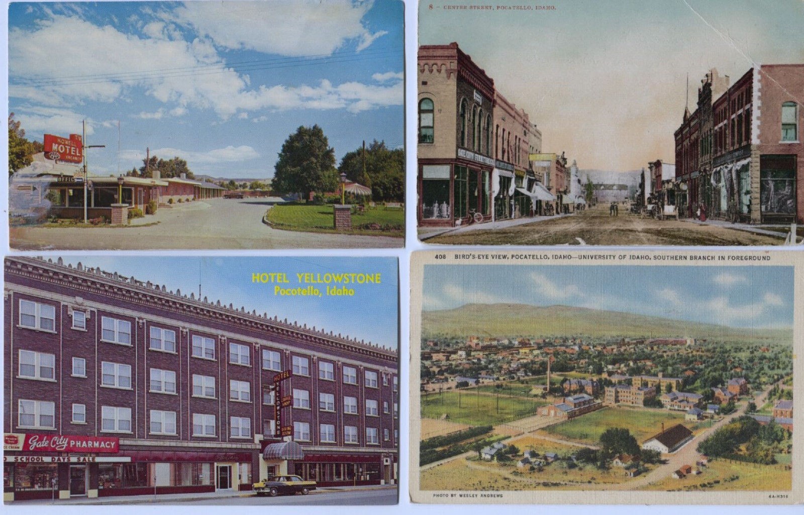 4 Pocatello Idaho Postcards, 1910, 1939, 2 chromes | eBay
