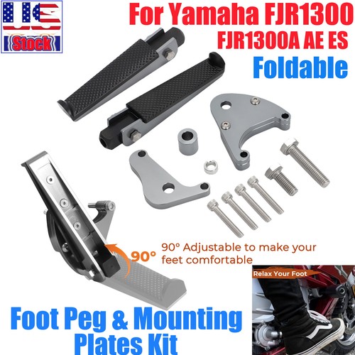 For Yamaha FJR1300 FJR1300A AE ES Mounting Plates & Folding Highway ...