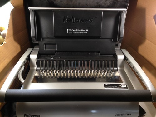 Fellowes Quasar +500 Manual Comb Binding Machine | eBay