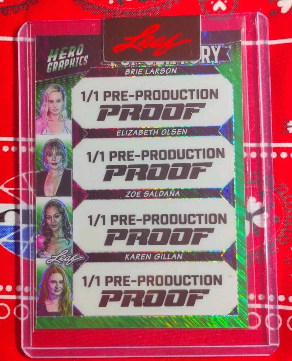 Brie Larson 2024 Leaf Metal Pop Century #H-BL1 Herographics Autographs ...