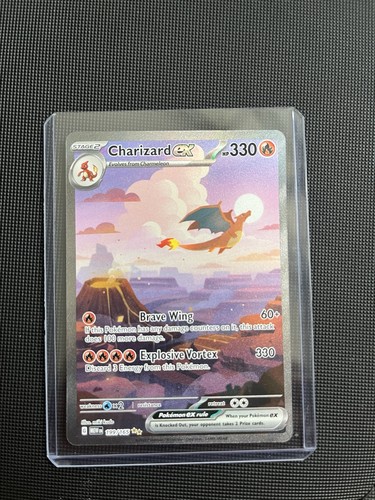 Pokémon TCG Charizard EX SAR 201/165 SV2a 151 Near Mint Condition | eBay