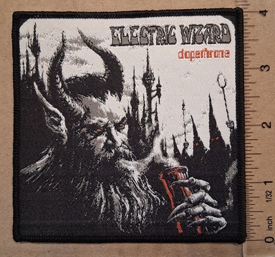 Electric Wizard Dopethrone Black Border Woven Patch | eBay