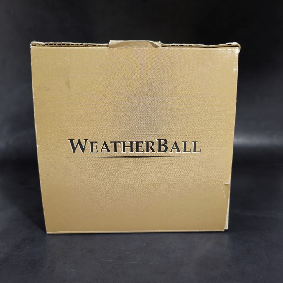 La Crosse Weather Ball Hand Blown Glass Sun & Northwind Barometer With ...