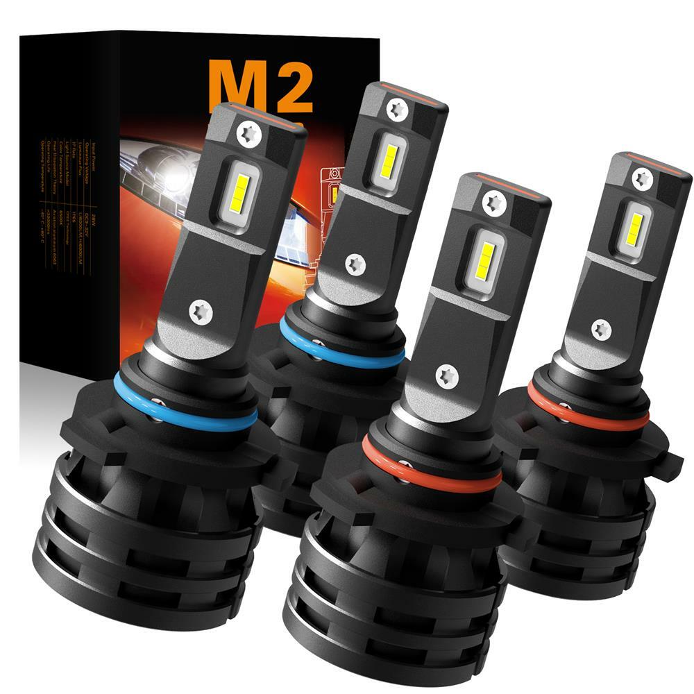 Combo 9005 HB3+H11 LED Headlight Hi/Low Beam Bulb 6000K 100W 24000LM ...