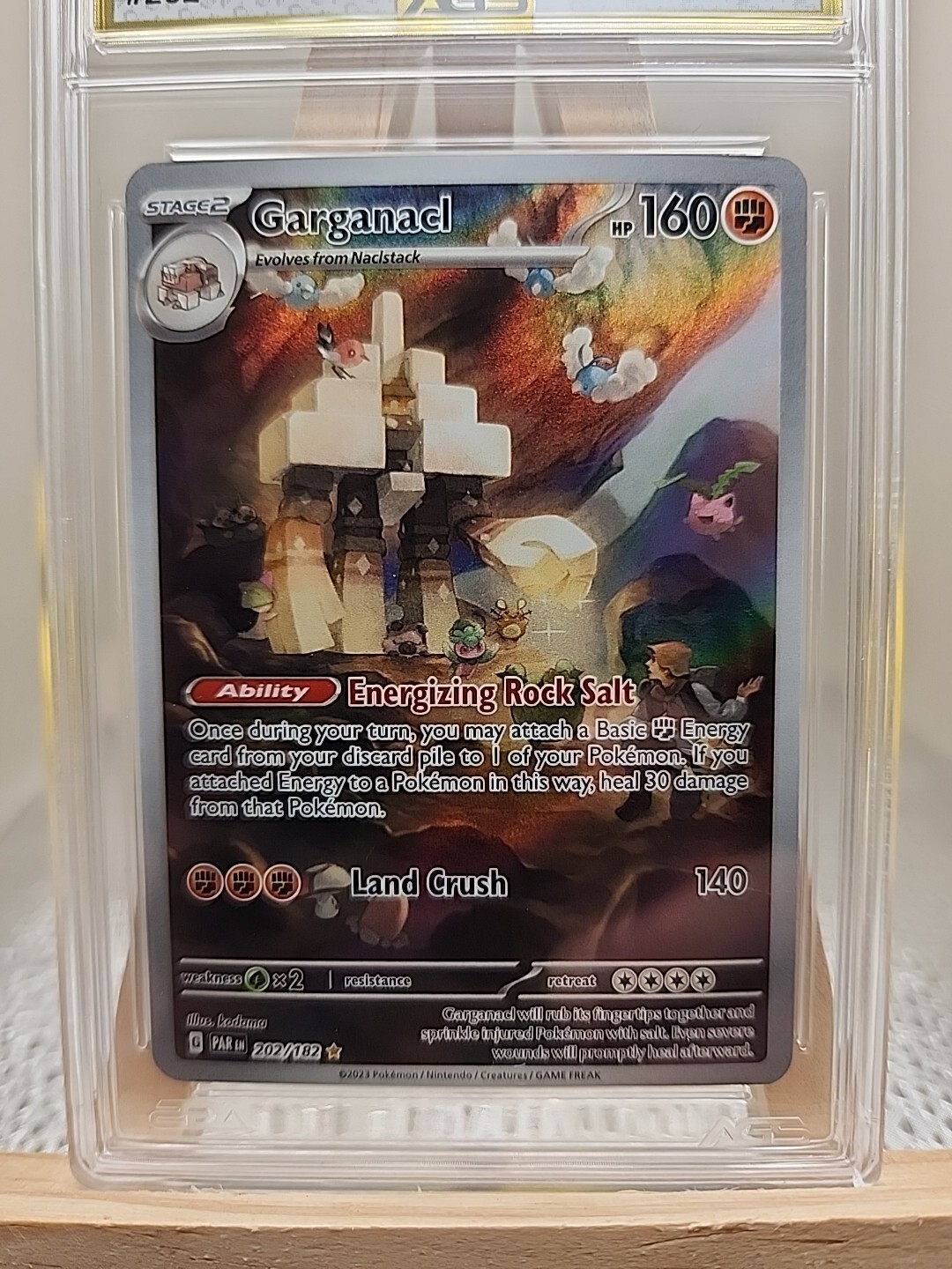 Pokémon TCG Garganacl Paradox Rift 202/182 Holo Illustration Rare for ...