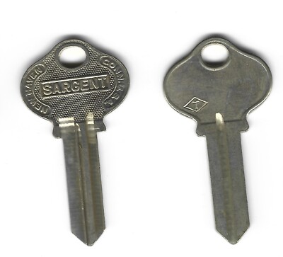Sargent T Original Uncut Key Blank Vintage Discontinued | eBay