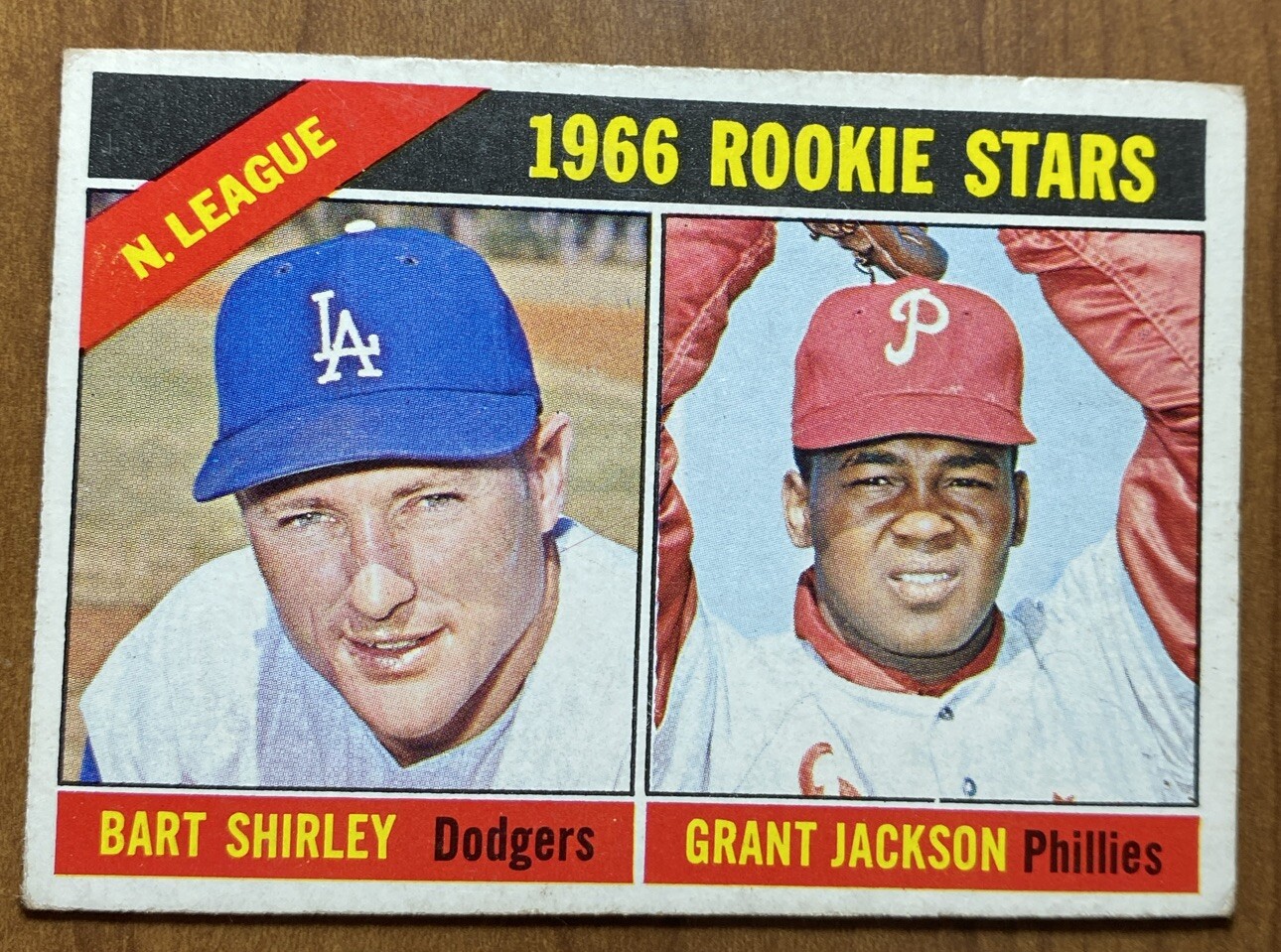 1966 Topps Bart Shirley & Grant Jackson SP High Number #591 Rookie ...