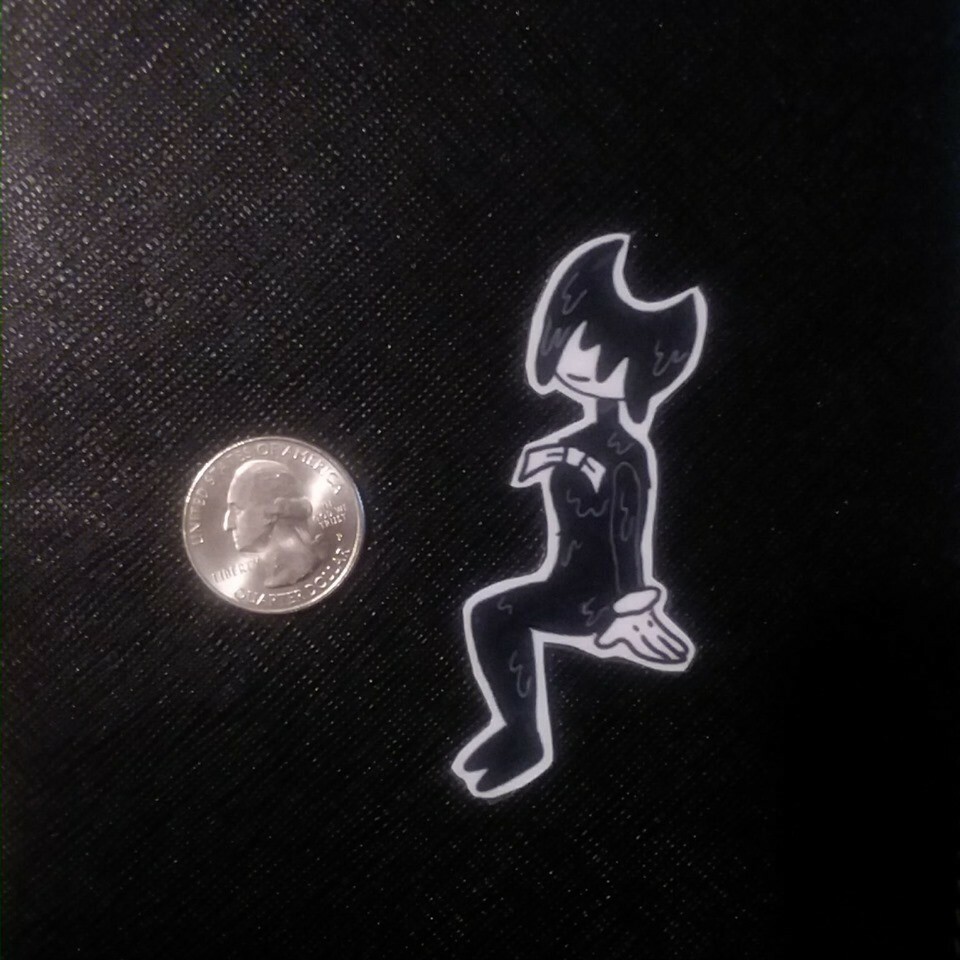 Custom Handmade Ink Demon Monster Batim iCartoon t Decal Light Switch ...