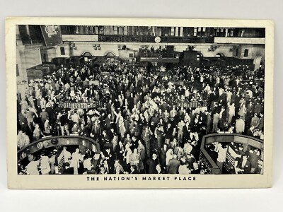 1950s New York Stock Exchange Postcard Broad Street NYC NYSE | eBay