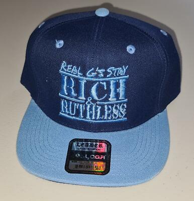 RUTHLESS RECORDS 100% OFFICIAL BLUE ULTRA RARE SNAPBACK CAP HAT BRAND ...