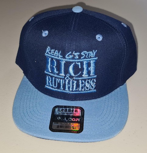 RUTHLESS RECORDS 100% OFFICIAL BLUE ULTRA RARE SNAPBACK CAP HAT BRAND ...
