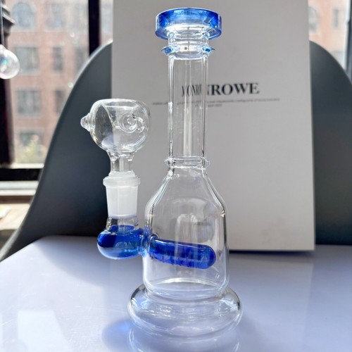 Small 6'' Inline Perc Glass Bong Water Pipe Filter Hookah Bubbler ...