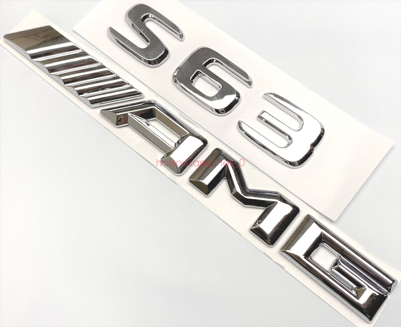 #2 CHROME S63+AMG FIT MERCEDES S63 REAR TRUNK EMBLEM BADGE NAMEPLATE ...
