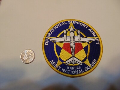 MILITARY PATCH SEW ON OPERATIONAL SUPPORT AIRLIFT ARMY NATIONAL GUARD ...