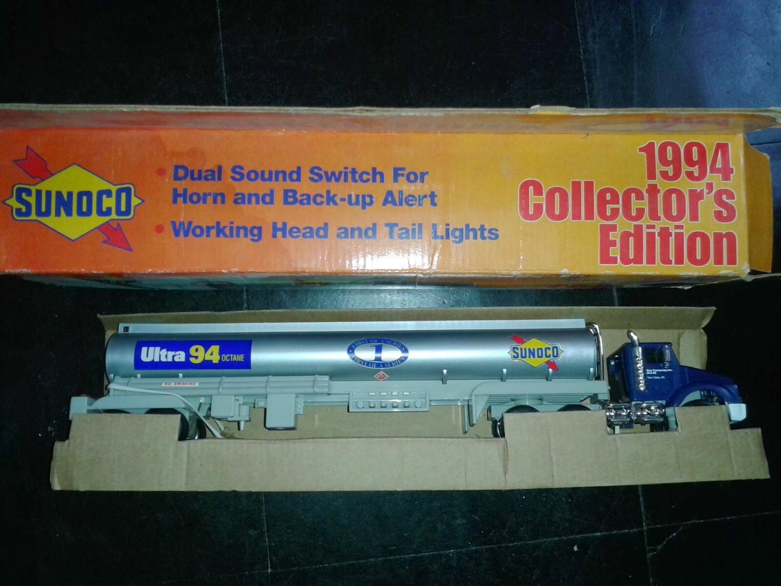 1994 SUNOCO TOY TANKER TRUCK COLLECTOR'S EDITION Working Head ...