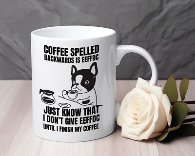 Coffee spelled backwards is eeffoc Novelty mug 11 oz | eBay Australia