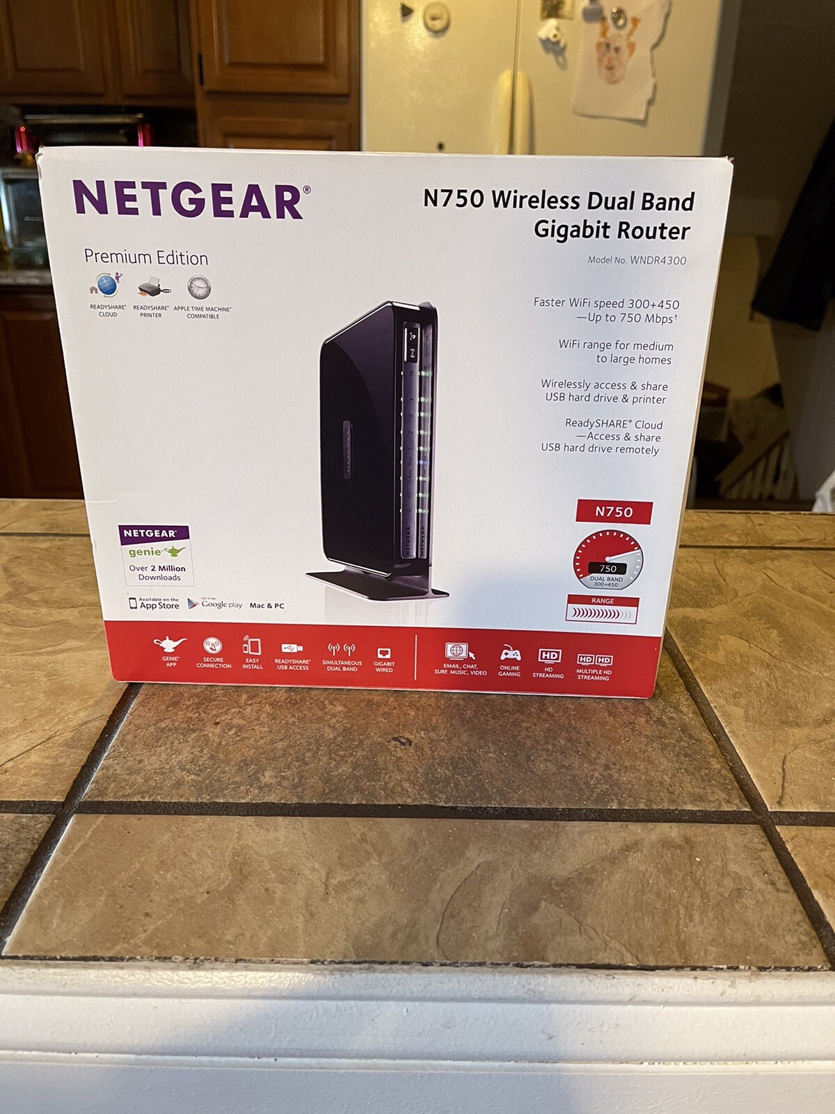 NETGEAR N750 Wireless Dual Band Gigabit Router | WNDR4300 Super Clean ...