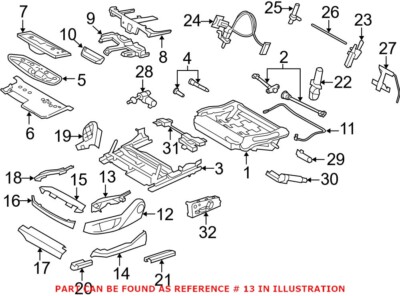 Genuine OEM Seat Trim Panel Bracket for BMW 52107317458 | eBay