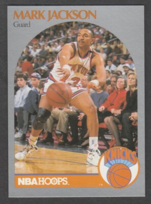 1990-1991 NBA Hoops Mark Jackson Knicks Card #205 w/ Menendez Brothers ...