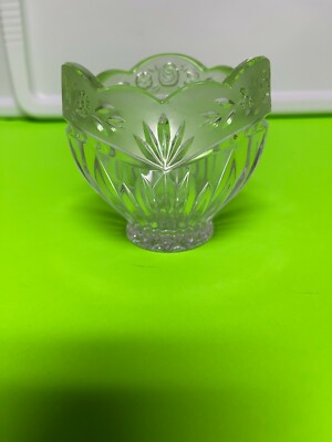 Oneida Vintage Crystal Dish/Bowl in Southern Garden Pattern 5.50 Inches ...