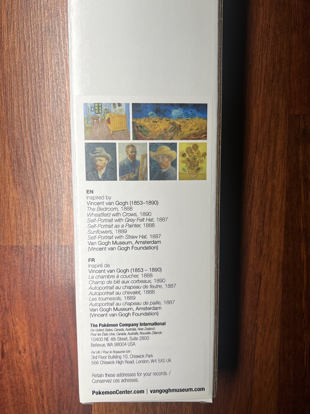 Pokémon Center x Van Gogh Museum Pokémon Inspired by Paintings Playmat ...