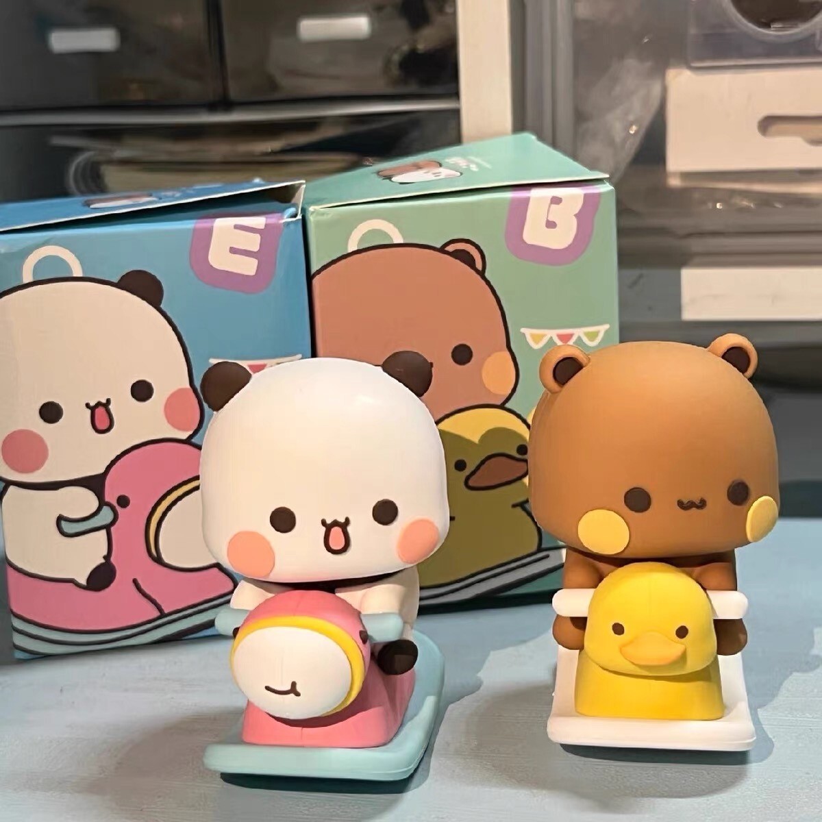 MITAO Panda Cute Sweet Bubu and Dudu Rocking horse Figure Deco Toy ...