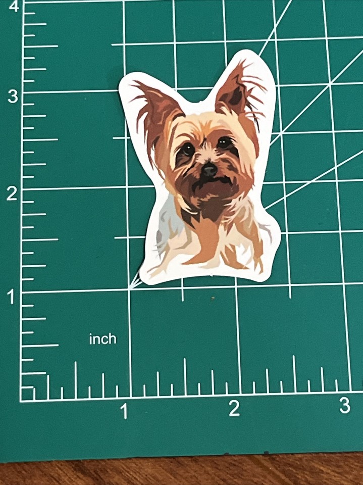 Yorkshire Terrier Yorkie Puppy Dog Sticker - Decal Fur Mom Fur Dad ...