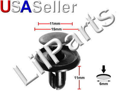 Fender Liner Splash Shield Push Clip Retainer Blind Rivet Mitsubishi ...
