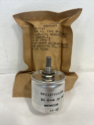 Memcor Resistor Mil Type RP112FD350KK Surplus Vintage 1966 | eBay